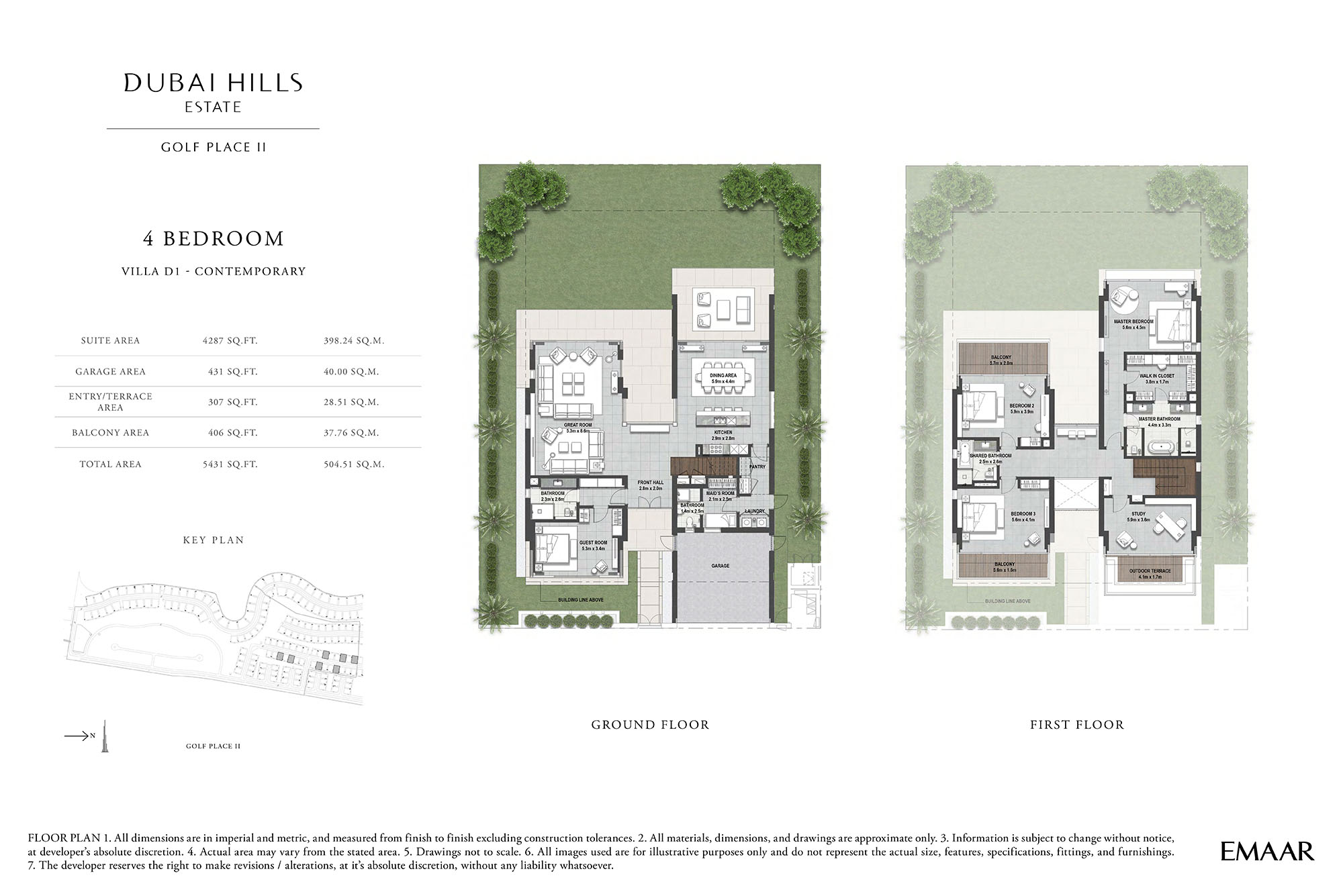Dubai Hills Estate – Golf Place II – 128 limited edition 4,5 and 6 ...